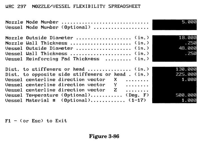 3.4.3.1 Use of WRC Bulletin 297 in CAESAR II