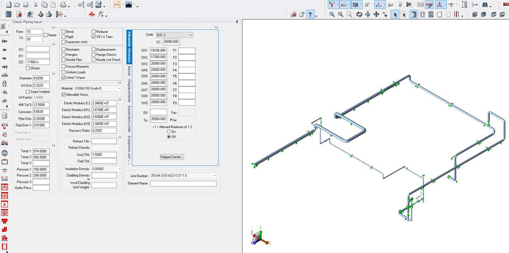 CAESAR II Piping Stress Analysis Information Requirements