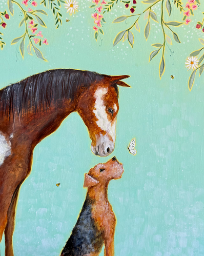 ‘New Friends’ Painting | Lia Contrino Art