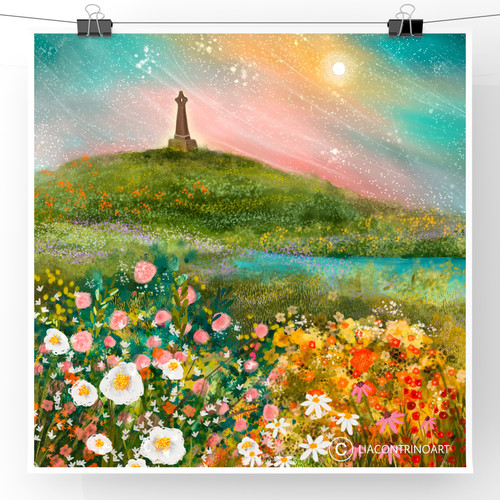 Carn Brea at Sunset Print | Lia Contrino Art
