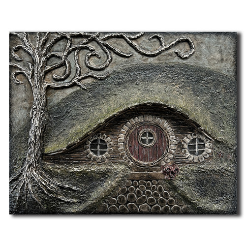 Burrow - Hobbit House Fairytale Painting