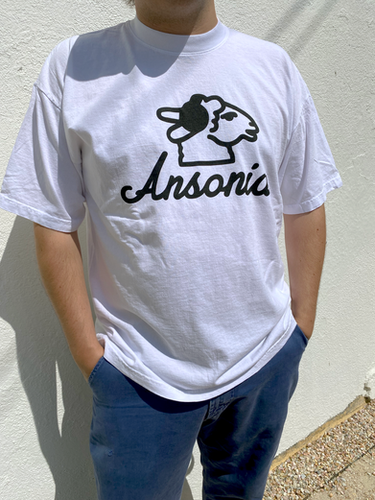 Ansonia Logo White Tee | Ansonia Records