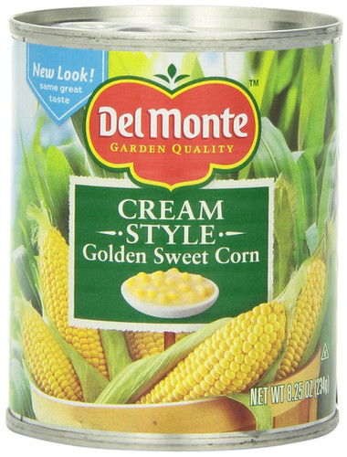 Del Monte Cream Style Corn 8.25 oz Cans (Pack of 12) | Jefferson Wholesale