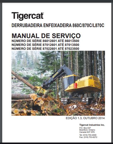 MANUAL DE SERVIÇOS TIGERCAT 860C 870C L870C | https://static.wixstatic ...