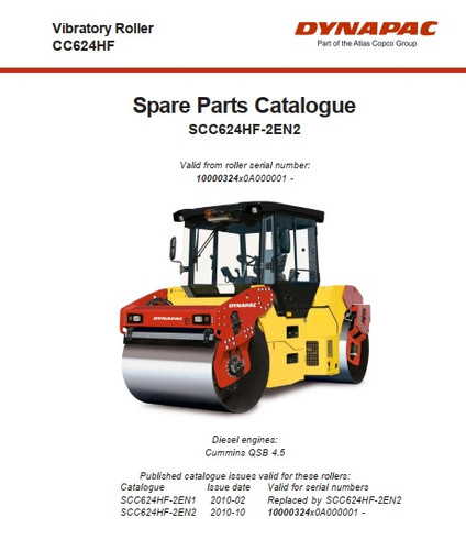 CATÁLOGO DE PEÇAS CC624HF ROLO COMPACTADOR - DYNAPAC | https://static ...