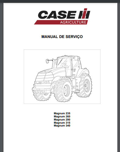 MANUAL DE SERVIÇO MAGNUM 230 260 290 315 340 TRATORES - CASE IH | https ...