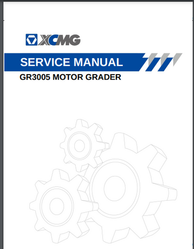 MANUAL DE SERVIÇO GR3005 MOTONIVELADORA - XCMG | https://static ...