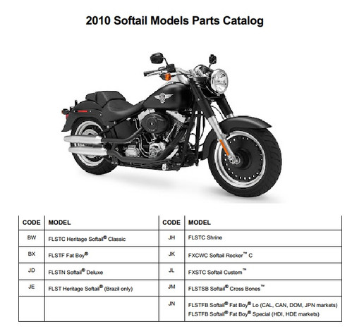 CATÁLOGO DE PEÇAS SOFTAIL MODELS - 2010 HARLEY DAVIDSON | https ...