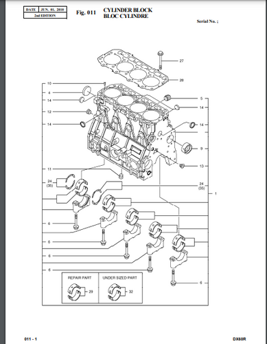 CATÁLOGO DE PEÇAS DX60R ESCAVADEIRA COMPACTA - DOOSAN | https://static ...