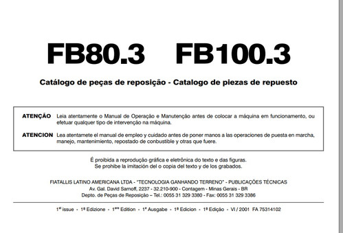 Catalogo de Peças FB80.3 FB100.3 - Fiatallis | https://static.wixstatic ...