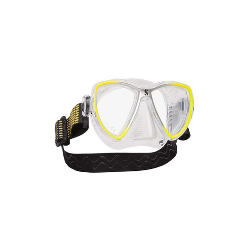 Synergy Mini Dive Mask with Comfort Strap and Clear Skirt | Dive Charters
