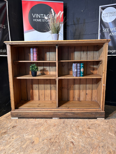 VintagePitch Pine Church Cupboard Bookcase | vintagehomestores