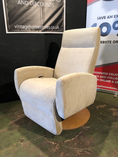 Ercol Fabric Swivel Recliner Chair (A) | vintagehomestores