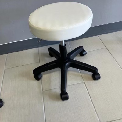 White Adjustable Bar Stool | Ny Lash Supply