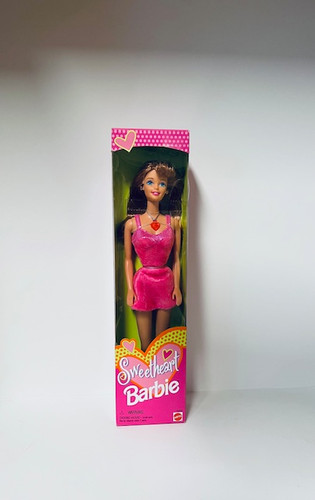 Barbie Sweetheart Brunette Doll Pink Dress Mattel 1997 NRFB ...