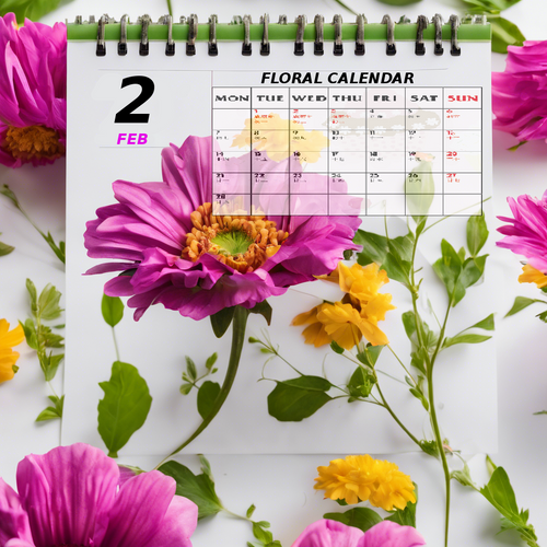 Floral Desk Calendar | Mycalendar