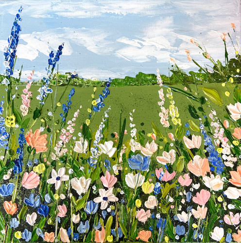 Wildflower Field Palette Knife Workshop | Artify Studio