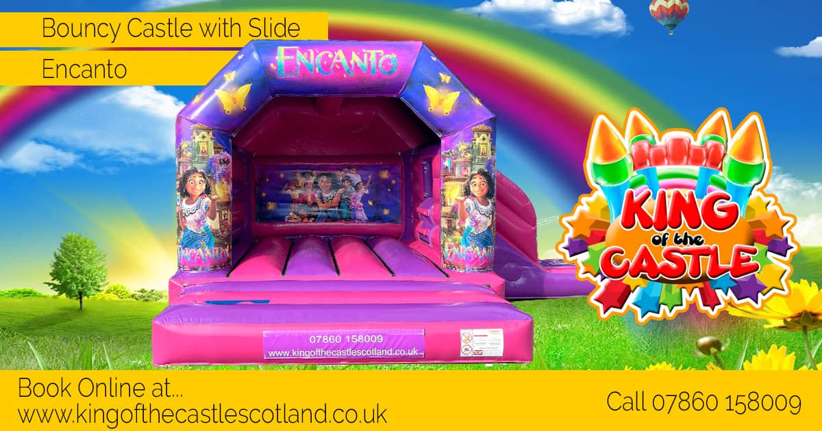 Encanto Bouncy Castle with Slide Hire in Fife, Larbert, Alloa and Kinross