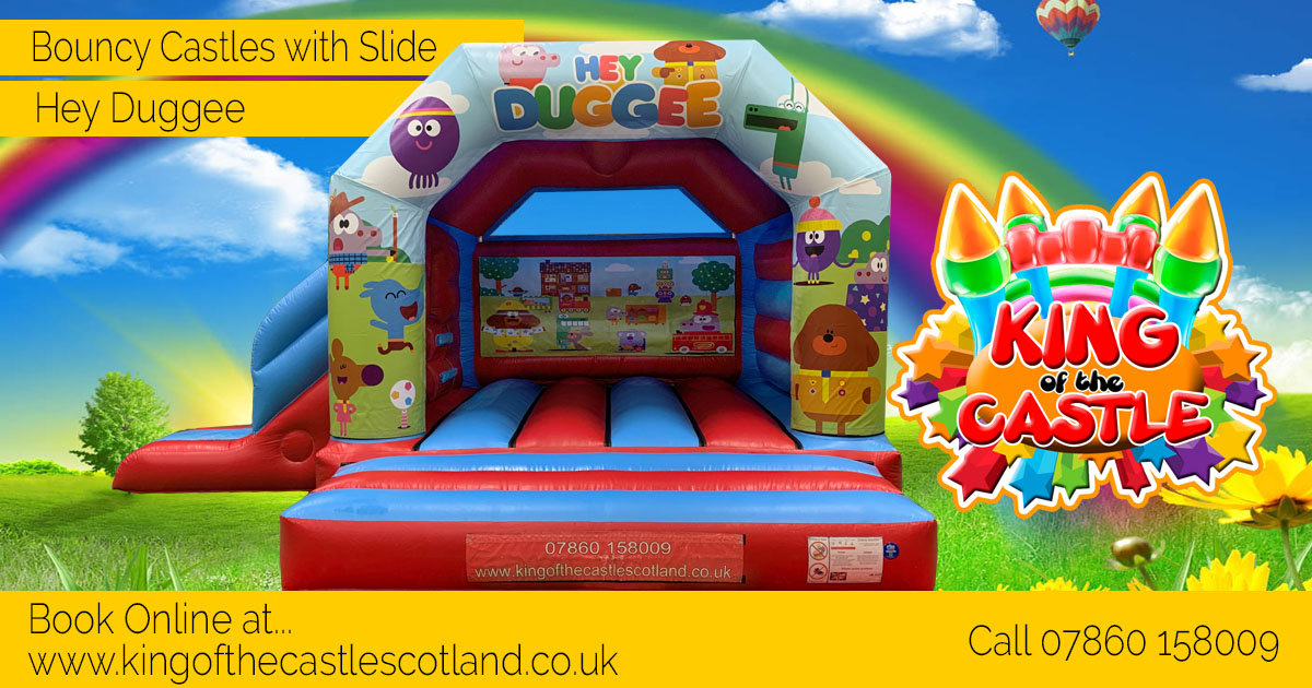 Hey Duggee Bouncy Castle with Slide Hire in Fife, Larbert, Alloa and ...