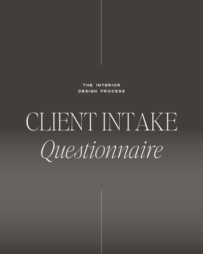 Client Intake / Questionnaire | TIDP