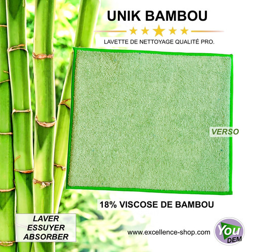 Chiffon bambou absorbant qualité professionnelle