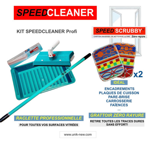 Entretien complet SPEEDCLEANER Profi + SPEED SCRUBBY® (vitre ...