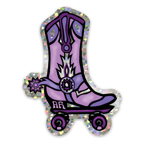 Glitter Yee-Haw Sticker | Always Rolling