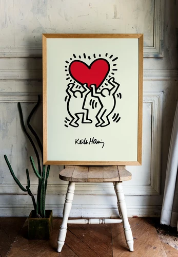 Keith Haring - Corazón | QUADRA Muebles & Deco