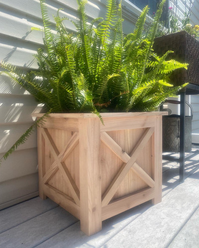 Farmhouse X Planter | Black Phoenix