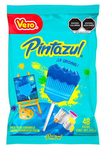Paletas Vero Pinta Azul | Candy Rico