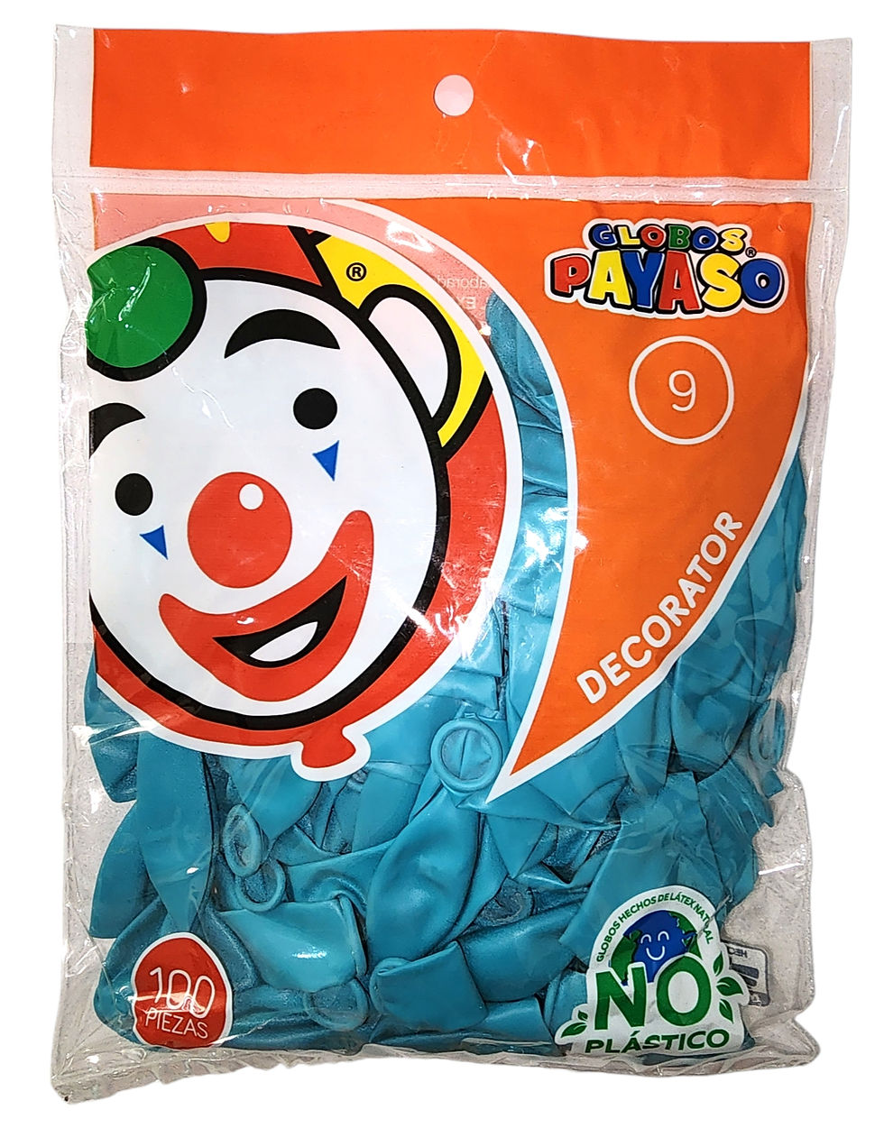 Globo Payaso #9 Azul Aqua | Candy Rico