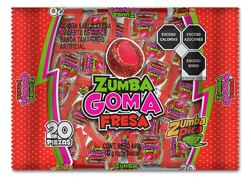 Zumba Goma Fresa | Candy Rico