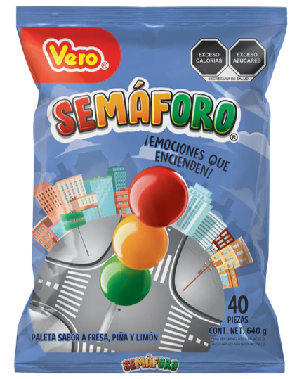 Paletas Vero Semaforo | Candy Rico