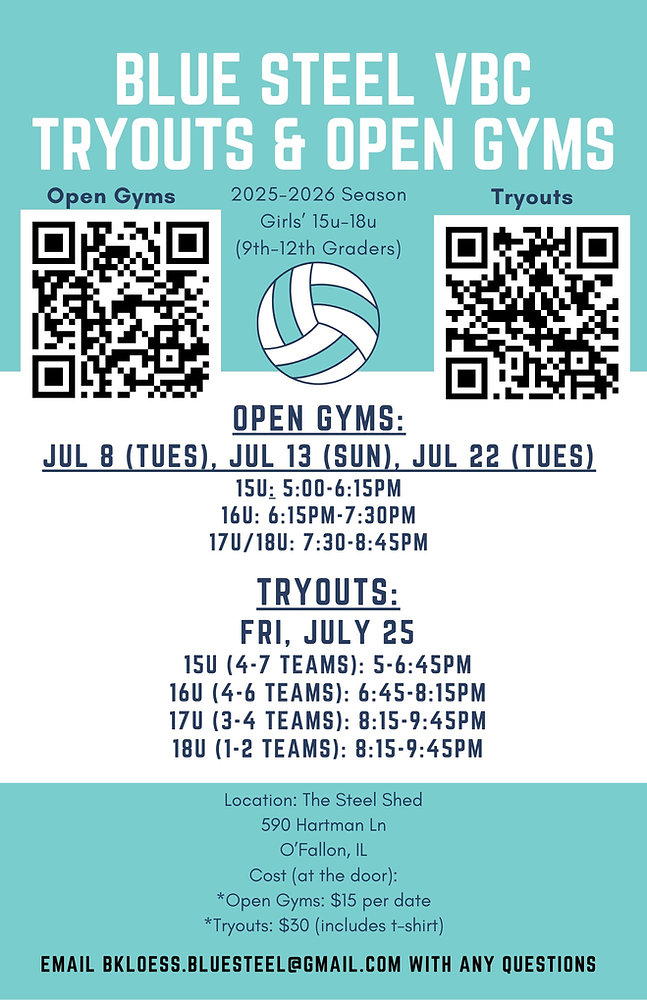 15u-18u Open Gym/Tryouts
