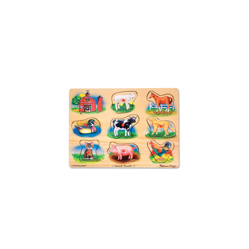 Rompecabezas de sonido de granja Melissa & Doug | Omega Niños