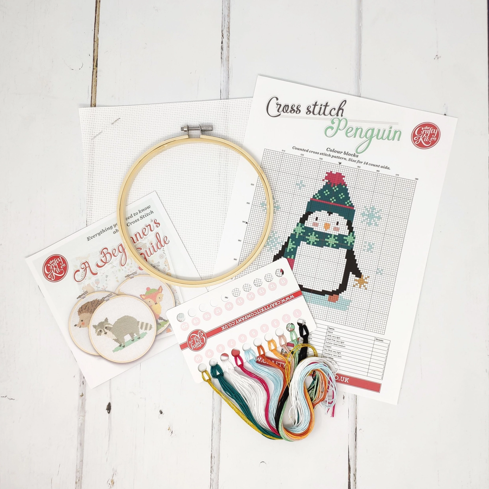 Crafty Kit Co-Penguin Cross Stitch Kit | The Paper Crate