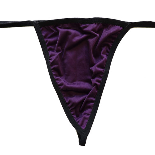 Purple & Black Soft G-String | Bras By S | Sexy Plus Size Lingerie ...