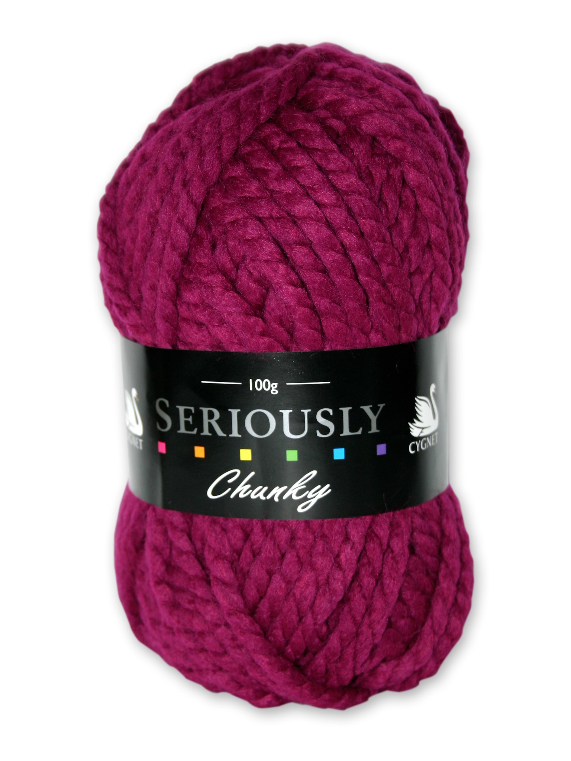 Cygnet SERIOUSLY CHUNKY Knitting Acrylic Yarn 3583 Chocolate Wool 100g ...
