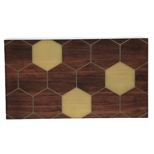 Yellow Epoxy Inlay Serving Board | Waterford Woodworks