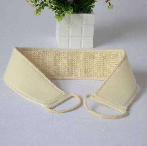 Back / Body Scrubber w/ Handles and Sisal-Fiber Soap Pouch | Olde ...
