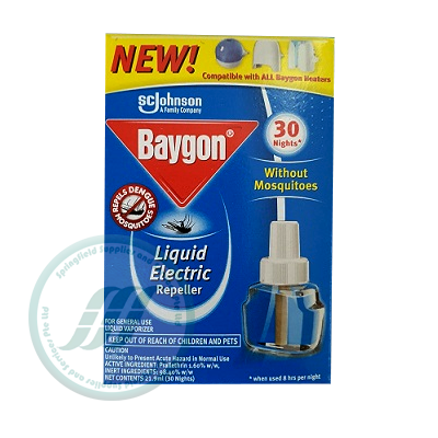 Baygon Liquid Electric Repeller Refill 21.9ml | Springfield Supplies ...