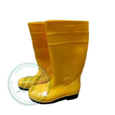 PVC Boot - Yellow (with Steel Cap infront) | Springfield Supplies