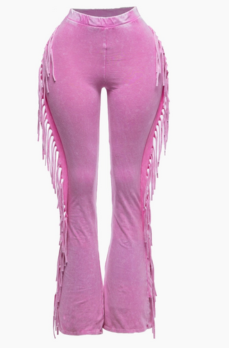 Fringe Pants in Pink | 213 Carolina