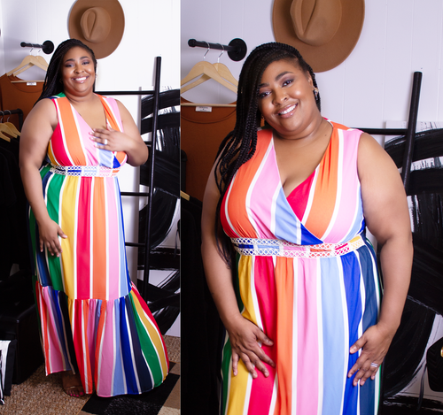 Multi Color Stripe Dress | 213 Carolina
