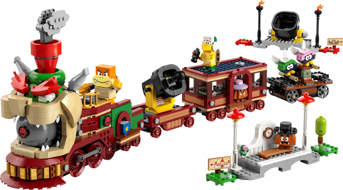 LEGO Super Mario 71437 The Bowser Express Train Officially Revealed ...