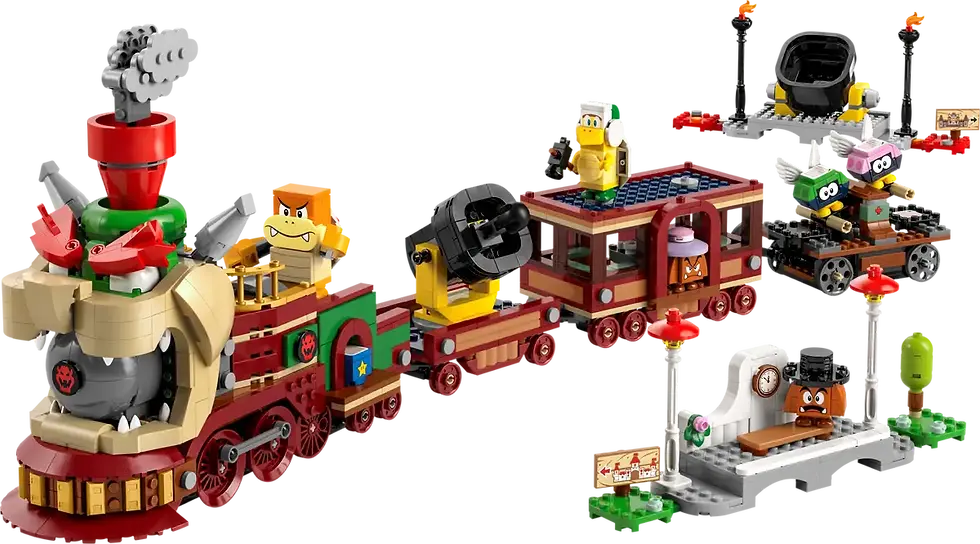LEGO Super Mario 71437 The Bowser Express Train Officially Revealed ...