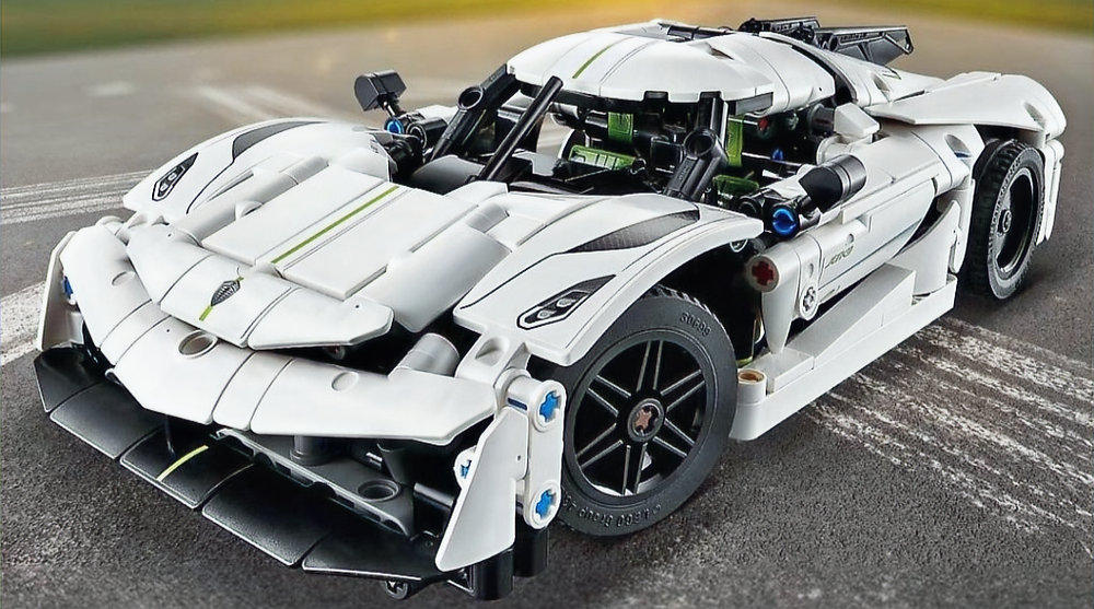 LEGO Technic 42184 Koenigsegg Jesko Absolut White Hypercar Officially ...