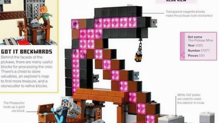 First Leaked Images of LEGO Minecraft 21277 The Pickaxe Mine | June 2025
