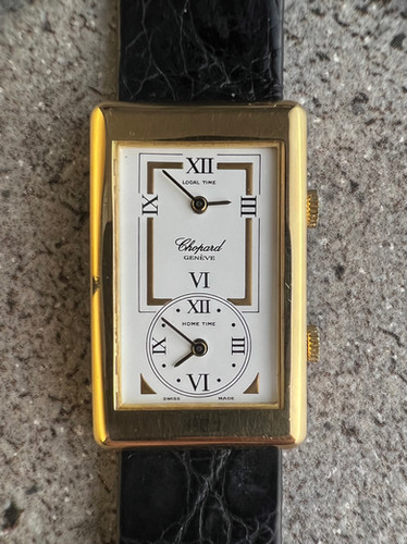 Chopard Luc 70s Dual Time 18Kt Yellow Gold Vintage Watch | Gp Watches • Roma