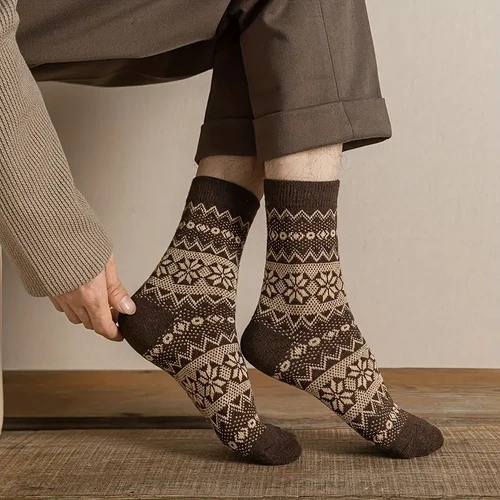 Nordic Snowflake Socks | Herve Loucindi